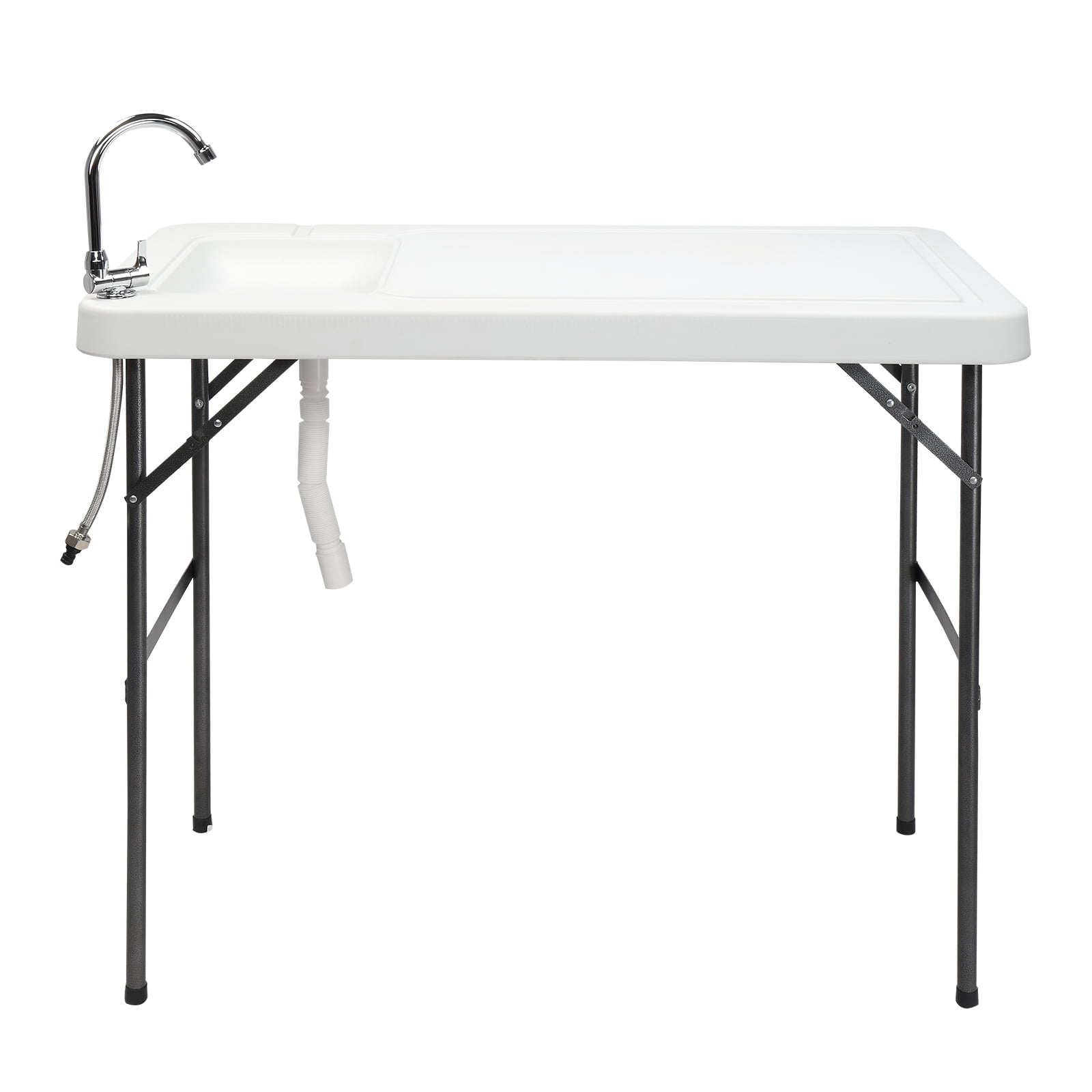 Bingkers Folding Fish Cleaning Table, Heavy Duty Plastic Fillet Station ...