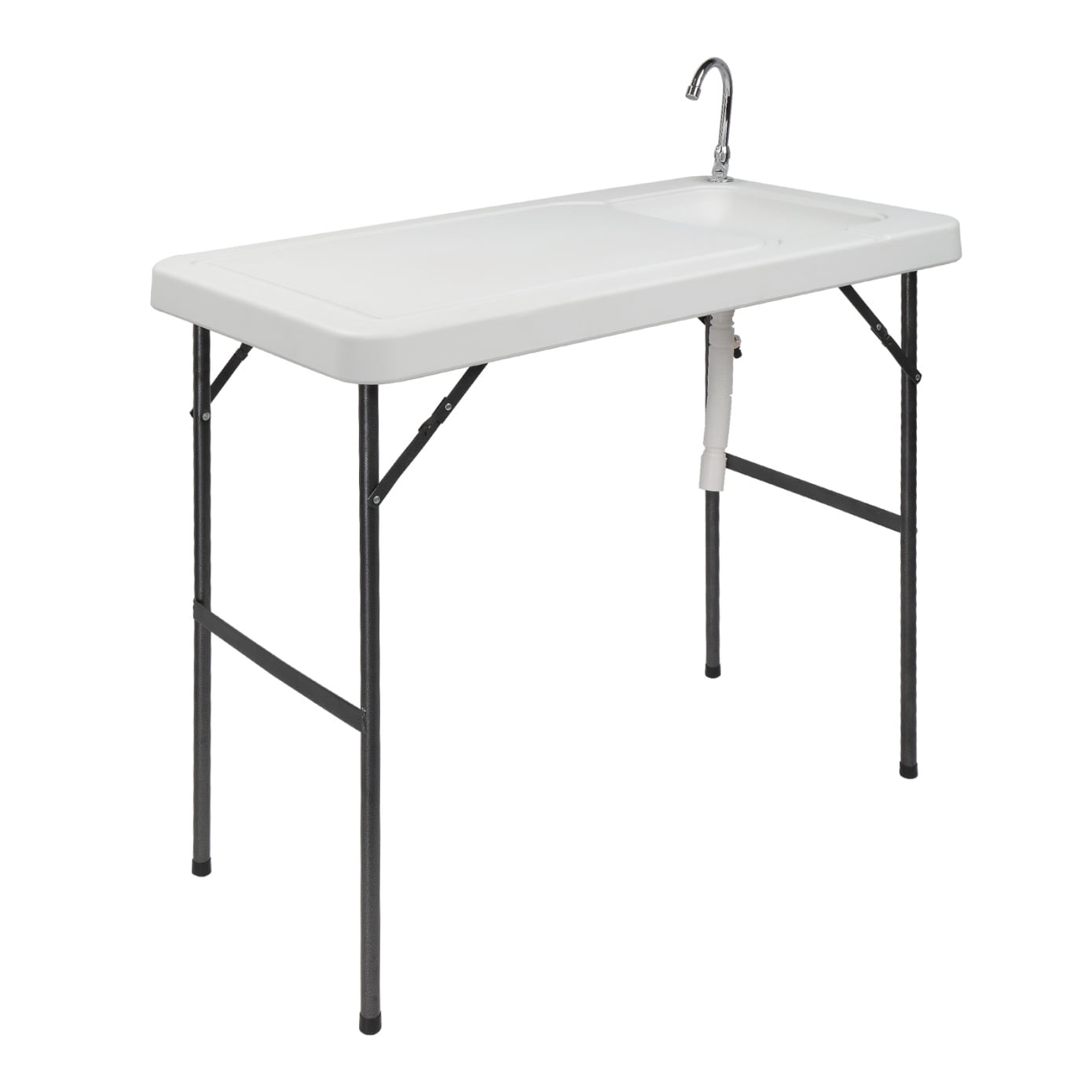 Folding Fish Cleaning Table with Sinks, Portable Camping Sink Table ...