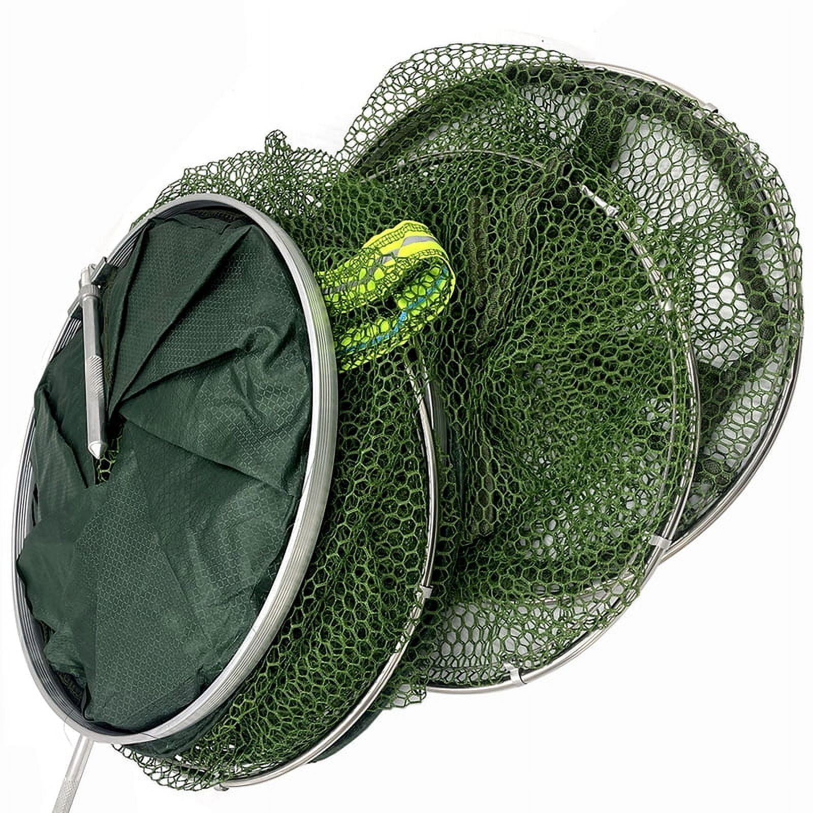 Folding Fishing Net 1.7m 2m 2.5m 3m Shrimp Fish Trap Carp Large Creel ...