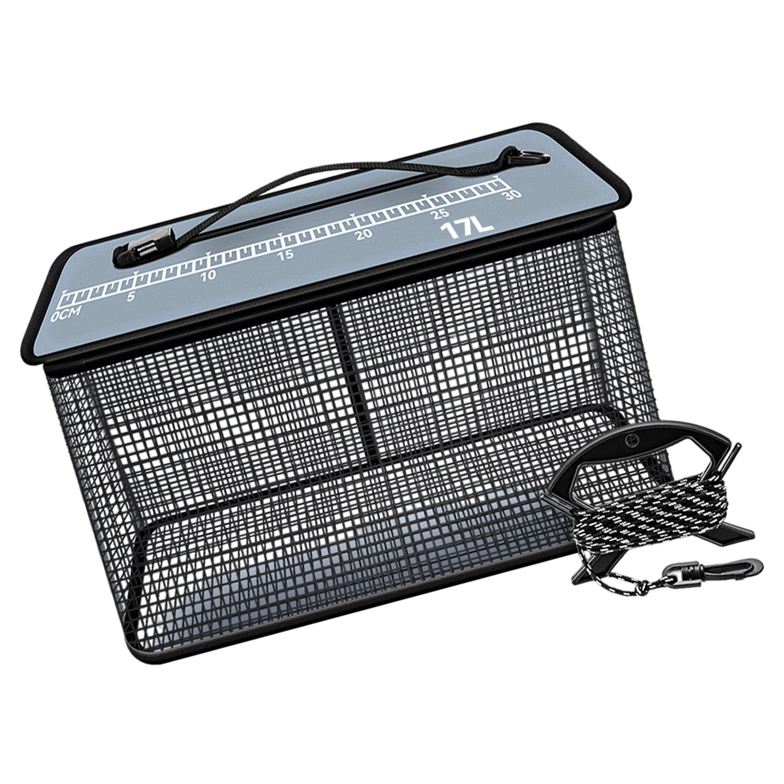 Folding Fishing Net Floating Fishing Basket Live Fish Protector Fast ...