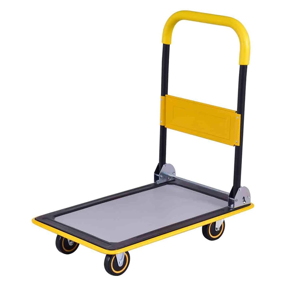 Folding Flatbed Cart, Heavy Duty Rolling Platform Cart for Heavy ...