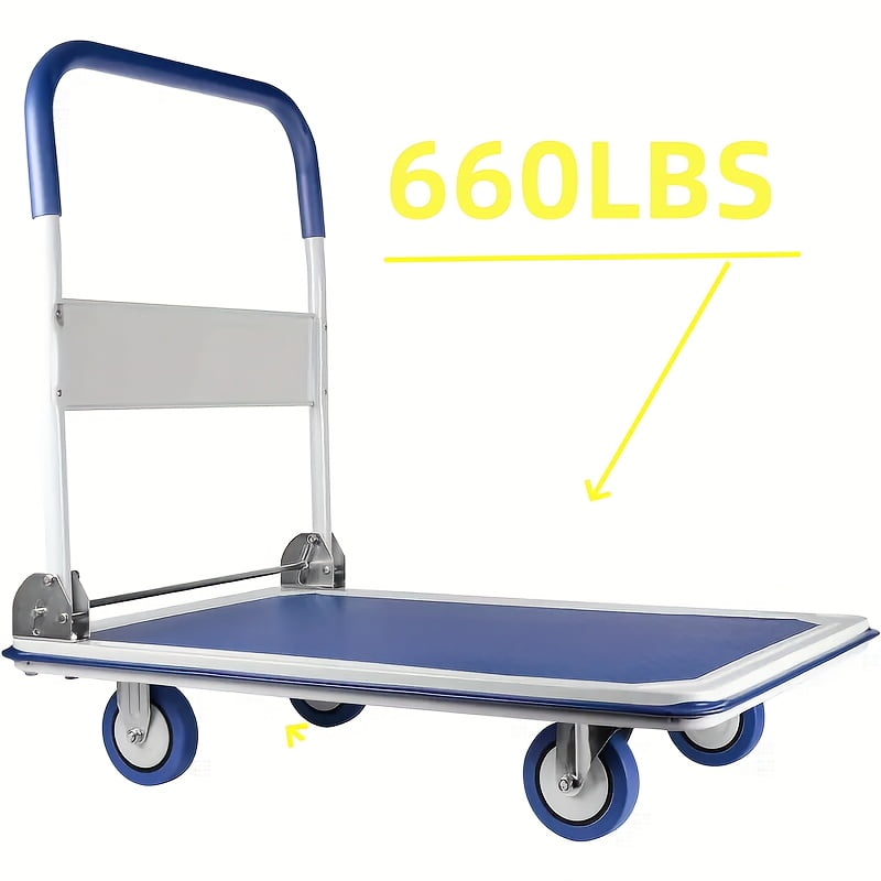 Folding Flatbed Carts, Hand Push Carts, And Warehouse Rolling Flatbed ...