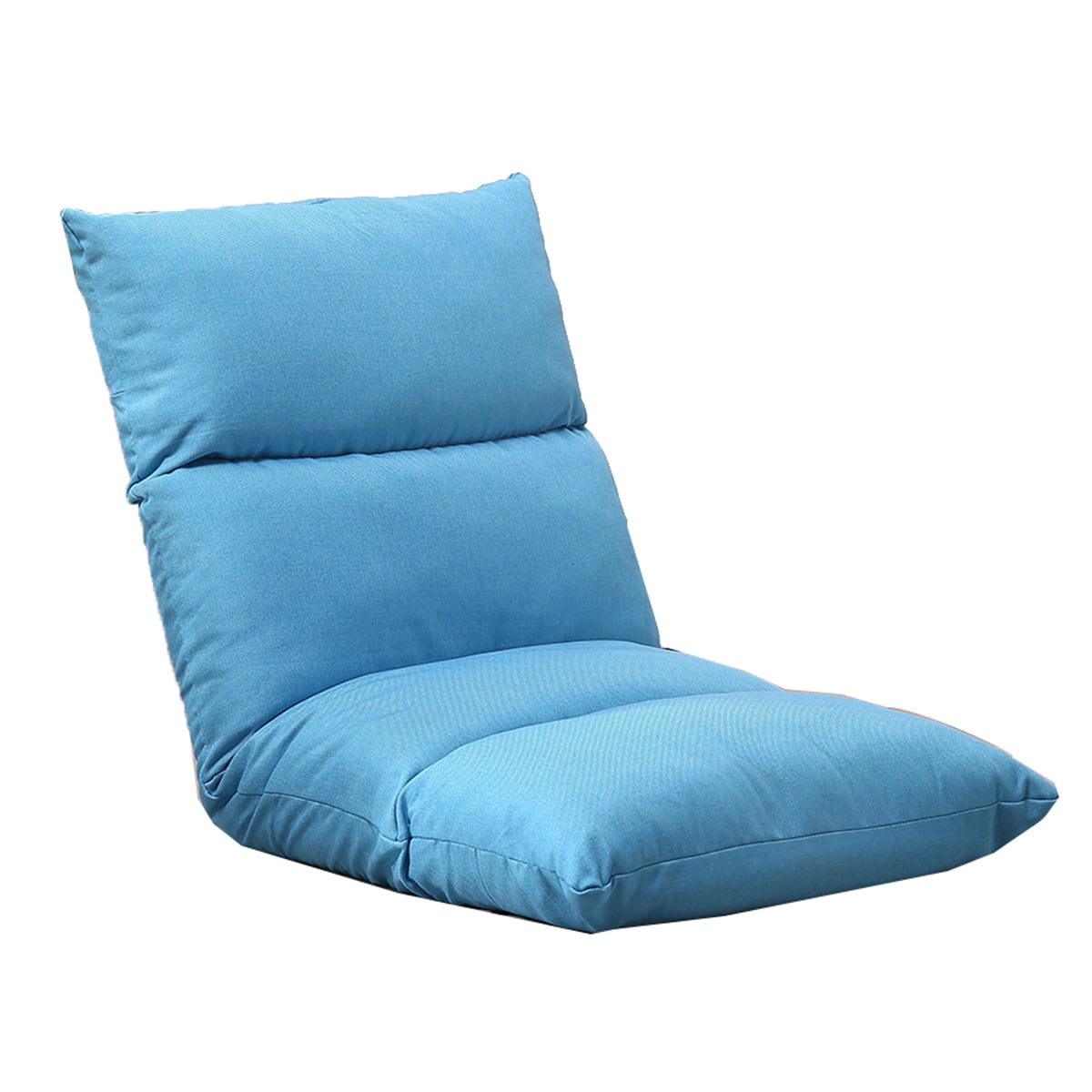Folding Floor Gaming Chair 6-Poistion Adjustable Linen Floor Lazy Sofa ...