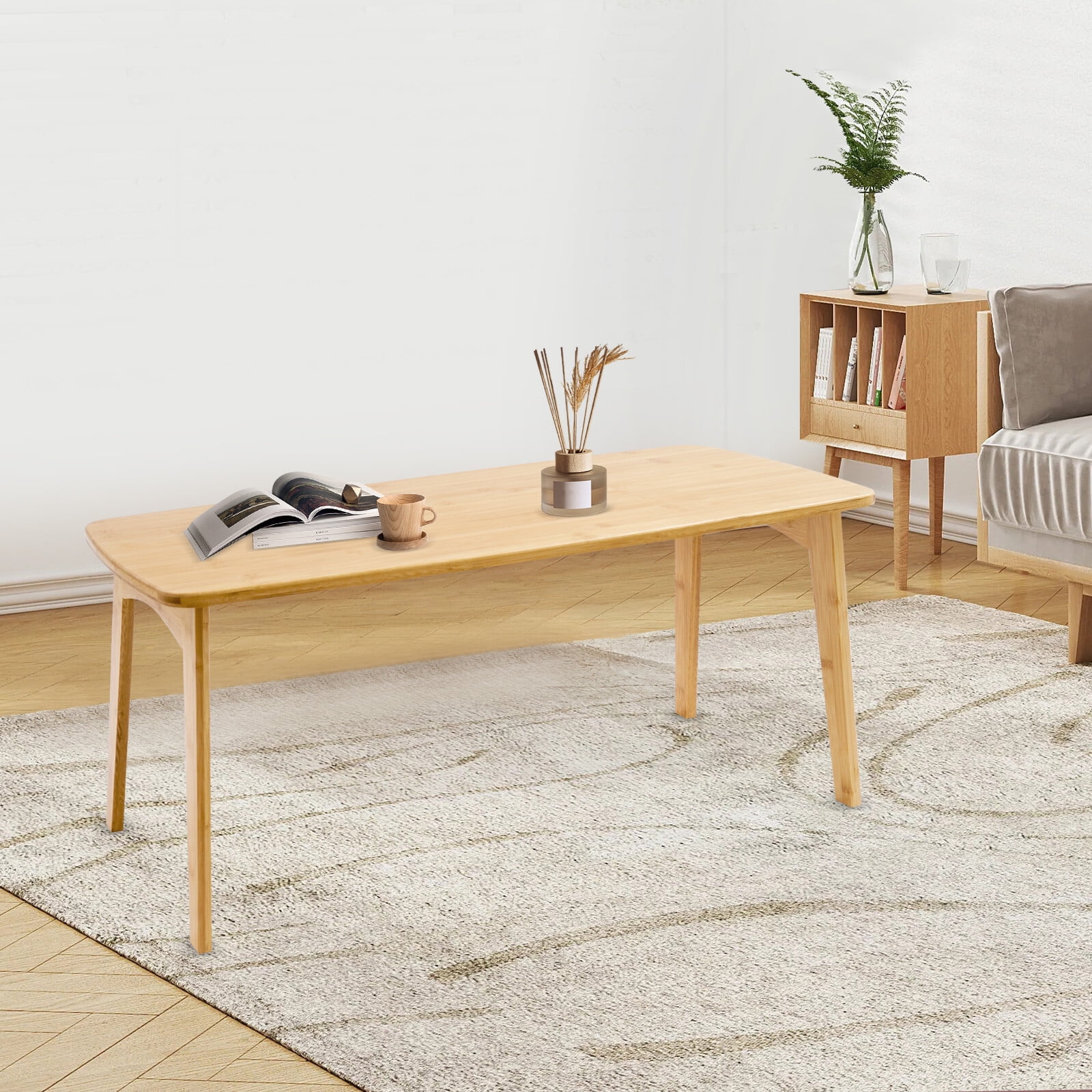 Folding Floor Table, Foldable Low Coffee Table, Portable Coffee Table ...