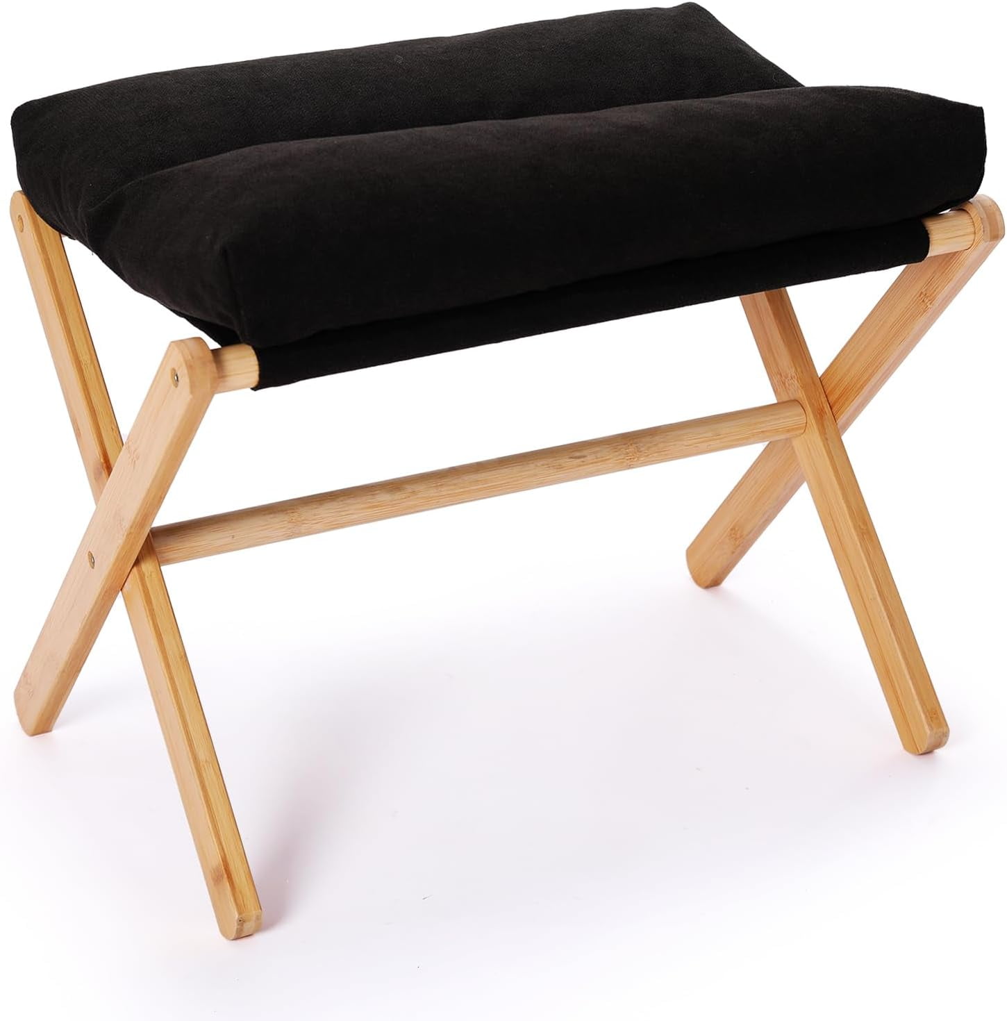 Folding Foot Stool,Small Ottoman Foot Rest for Couch,Wooden Footstool ...