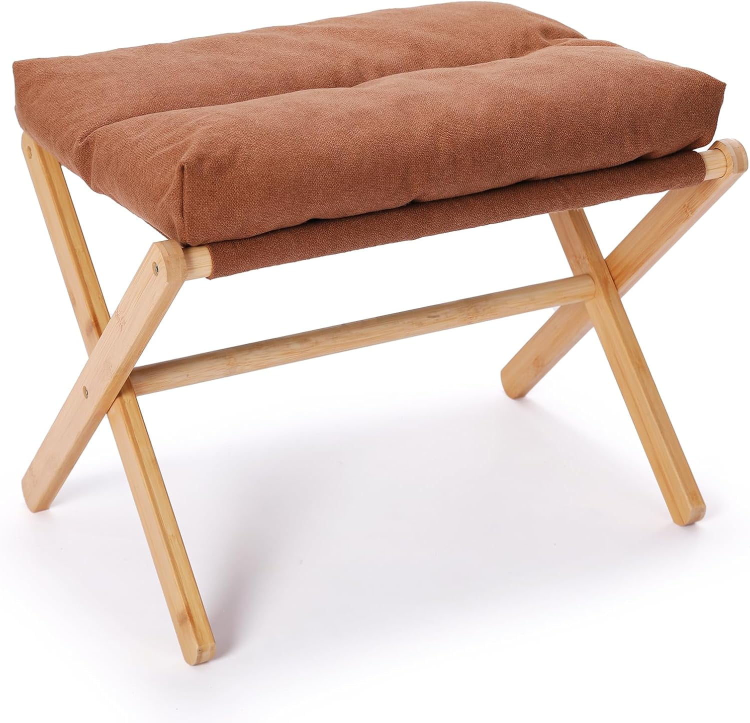 Folding Foot Stool,Small Ottoman Foot Rest for Couch,Wooden Footstool ...