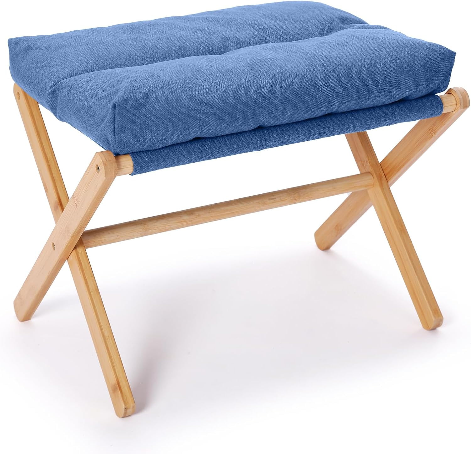 Folding Foot Stool,Small Ottoman Foot Rest for Couch,Wooden Footstool ...