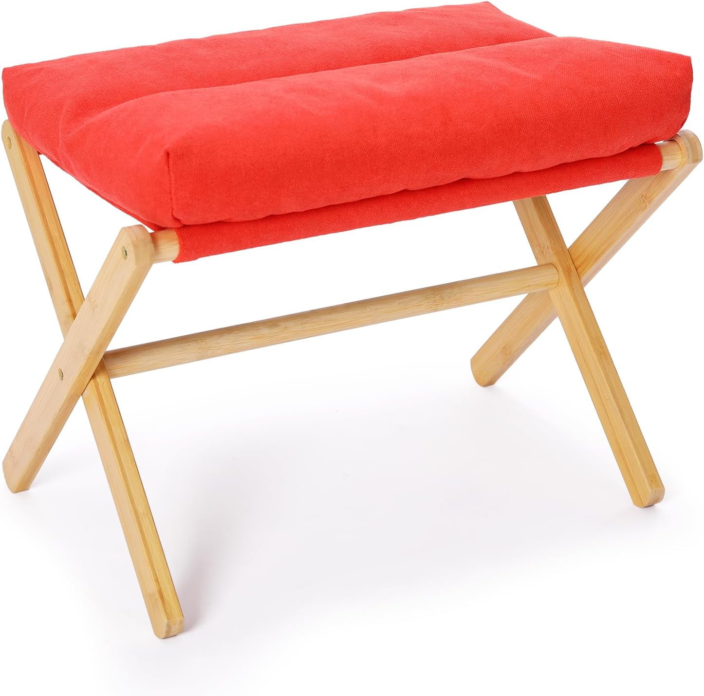 Folding Foot Stool,Small Ottoman Foot Rest for Couch,Wooden Footstool ...