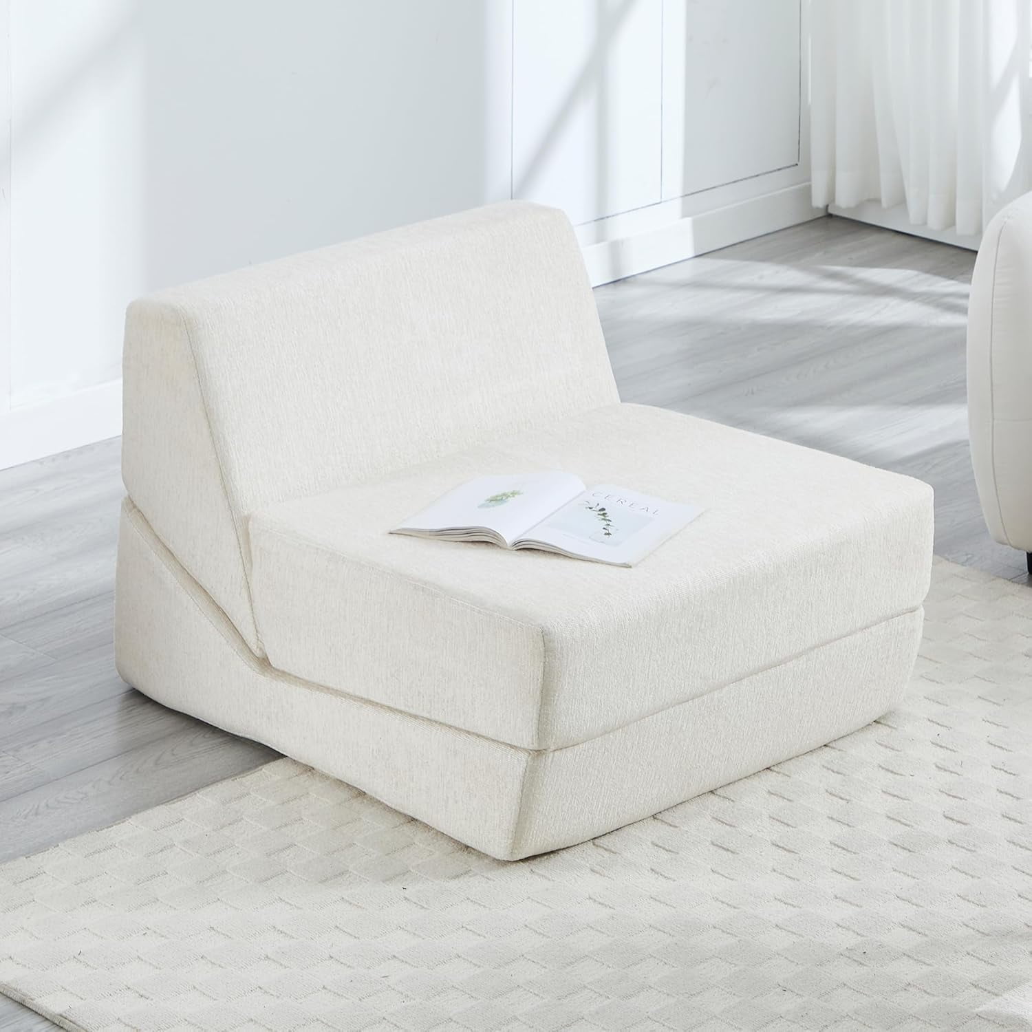 Folding Futon Couch, Convertible Sofa Bed, Foldable Memory Foam Sleeper ...