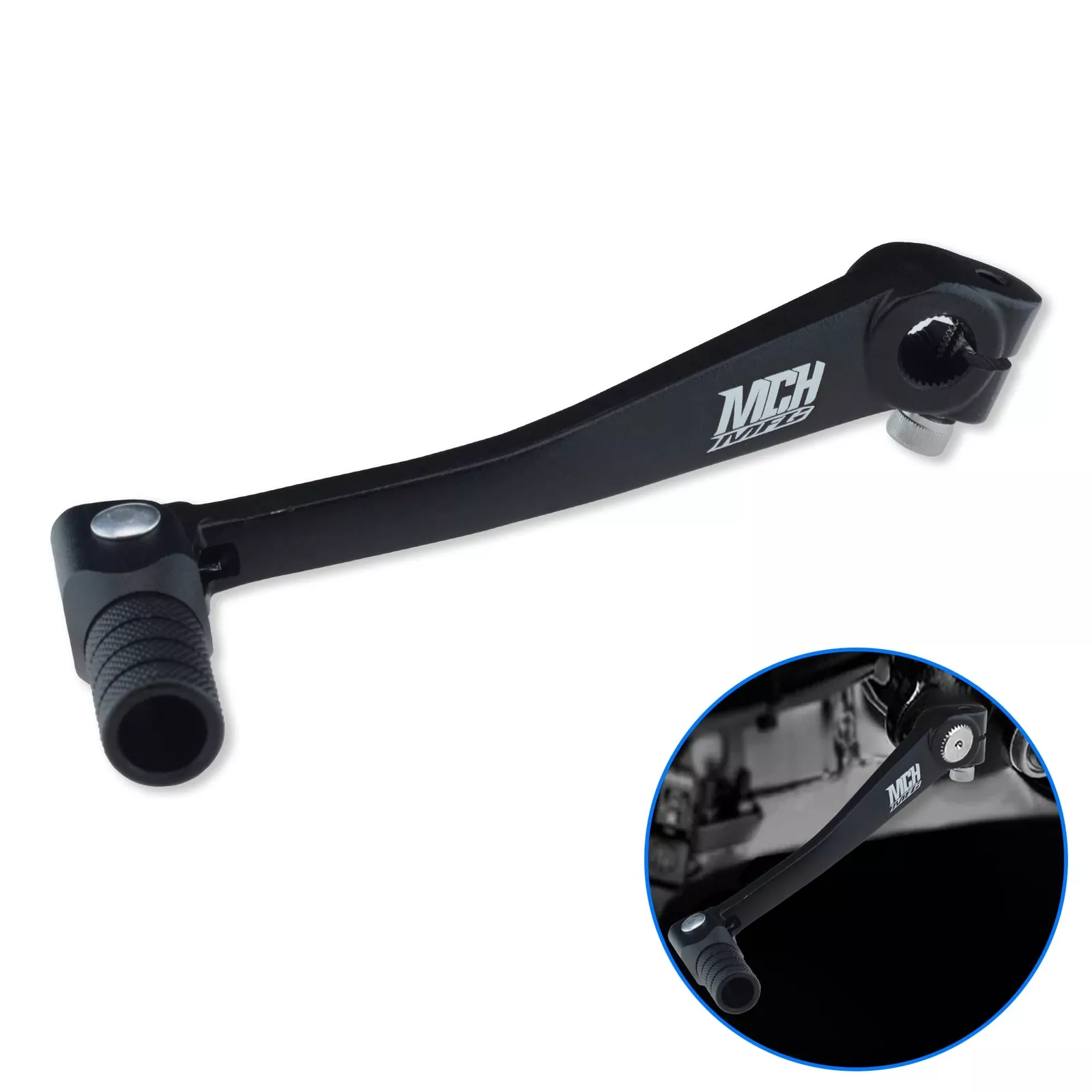 Folding Gear Shifter CNC Aluminium for XR50 CRF50 CRF70 Dirt Bike Black ...