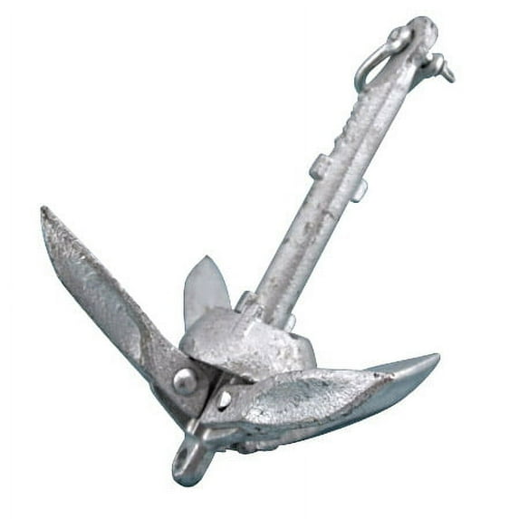 Folding Grapnel Anchor 3 Lb, Galvanized Cast Iron - Suncor Stainless ...