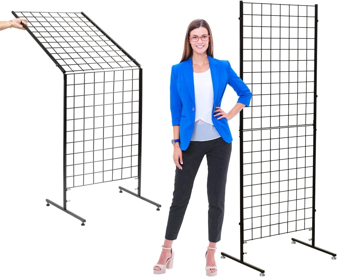 Folding Grid Panel Display (Starter) | Black | 69in x 24in - Walmart.com