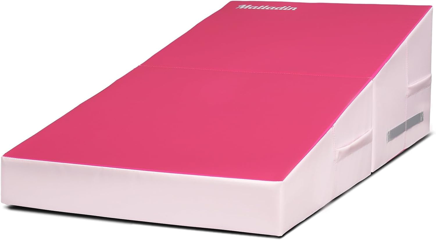 Folding Gymnastics Cheese Wedge Incline Mat, Gym Fitness Tumbling Skill ...