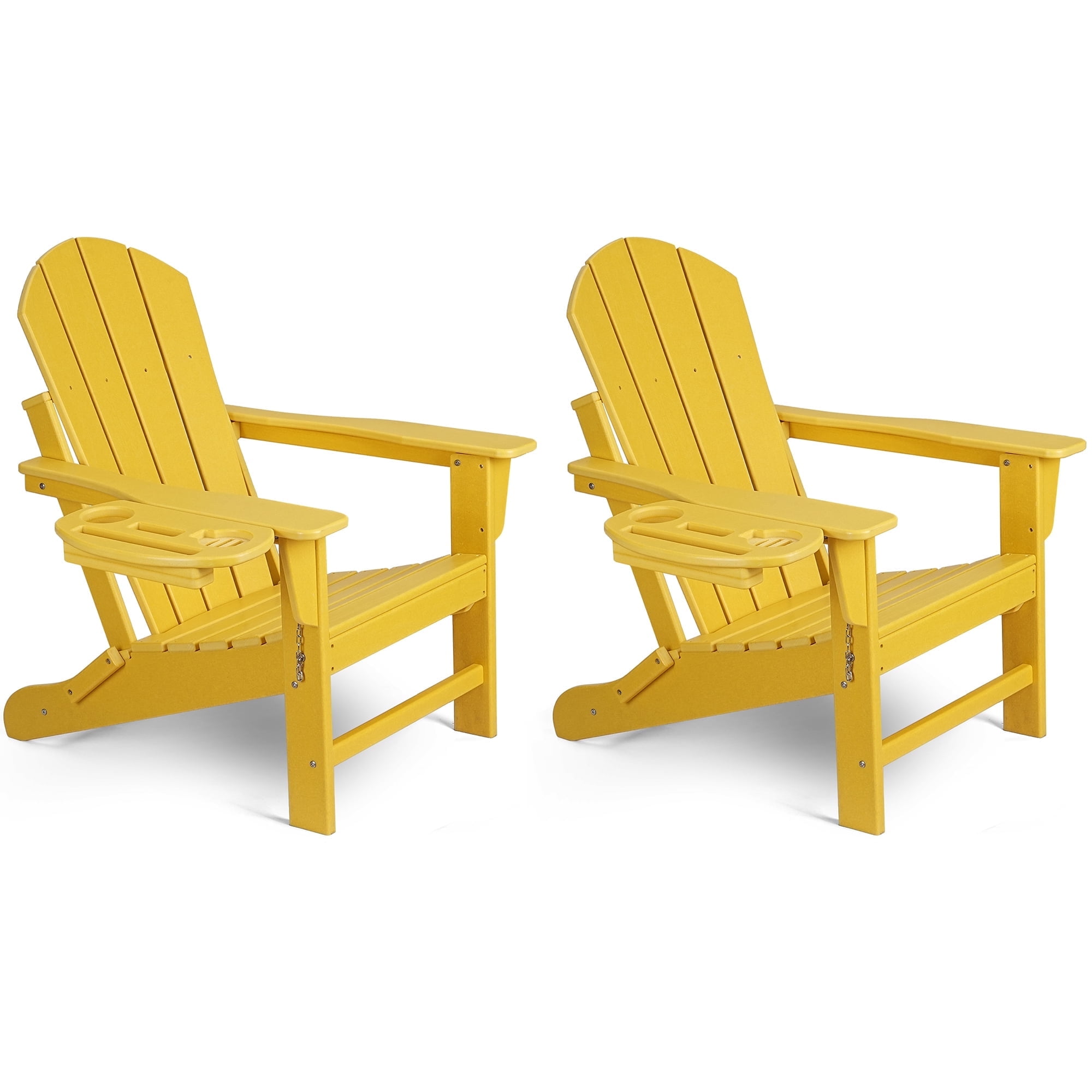 Customer reviews for 2PCS Folding HDPE Adirondack Chair with 4 in 1 Cup ...
