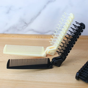 Folding Mini Pocket Hair Comb with Mirror Travel Set - Walmart.com
