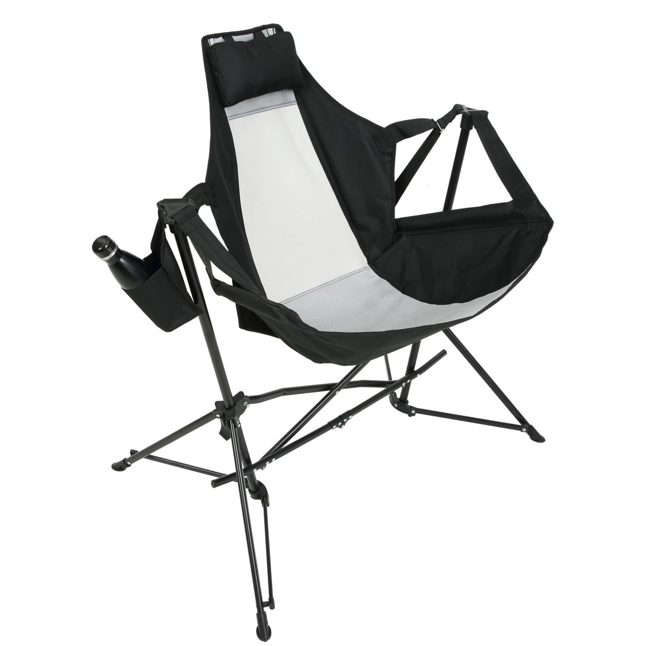 Folding Hammock Camping Chair, Portable Rocking Chair with Adjustable ...
