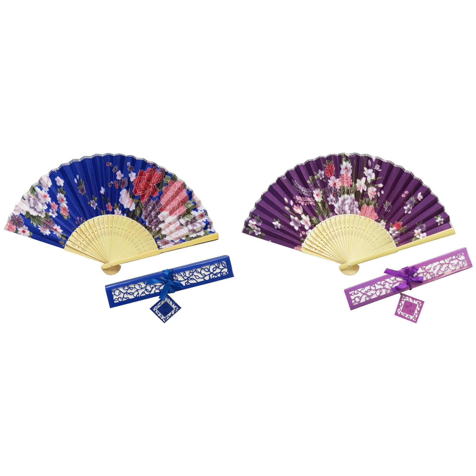 Folding Hand Fan Colored Silk Cloth Hollowed Out Fold Fan Wood Frame ...