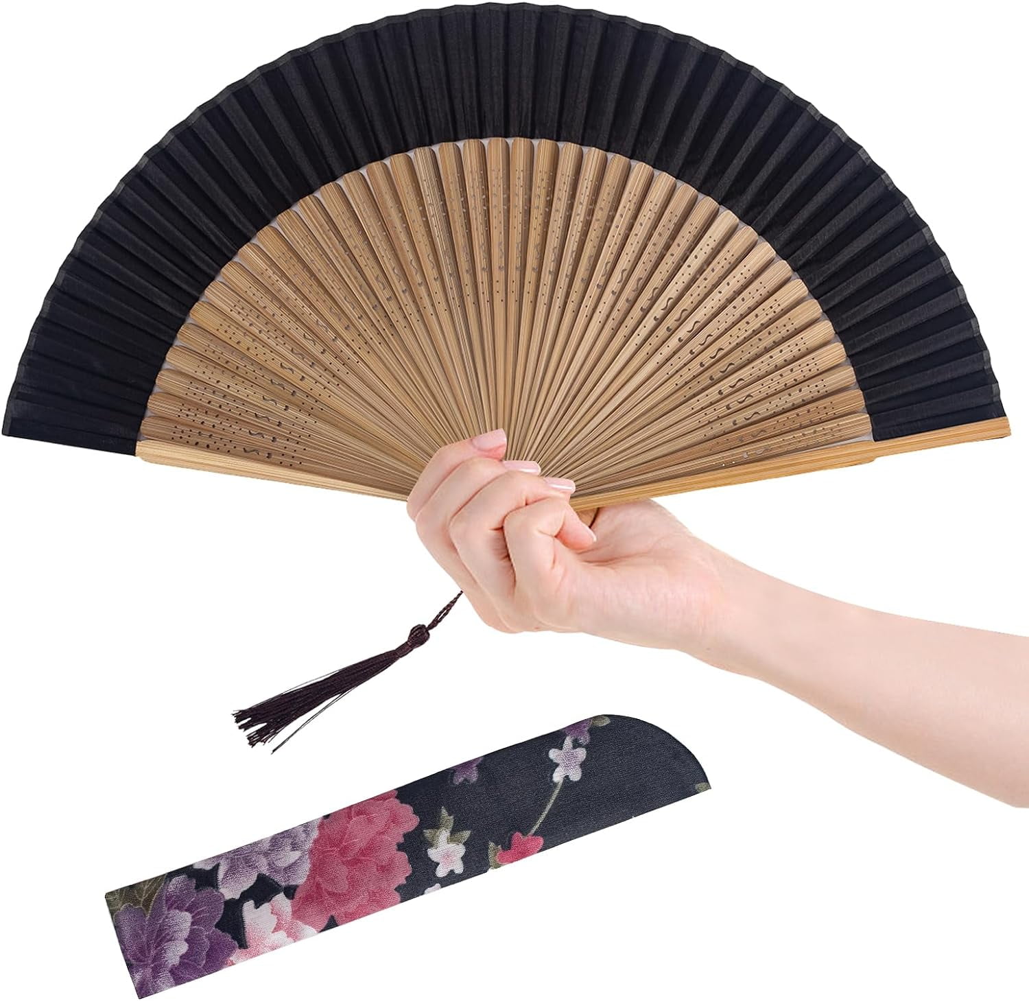 Folding Hand Fan for Women,Hand Held Fan for Women Foldable,FChinese ...