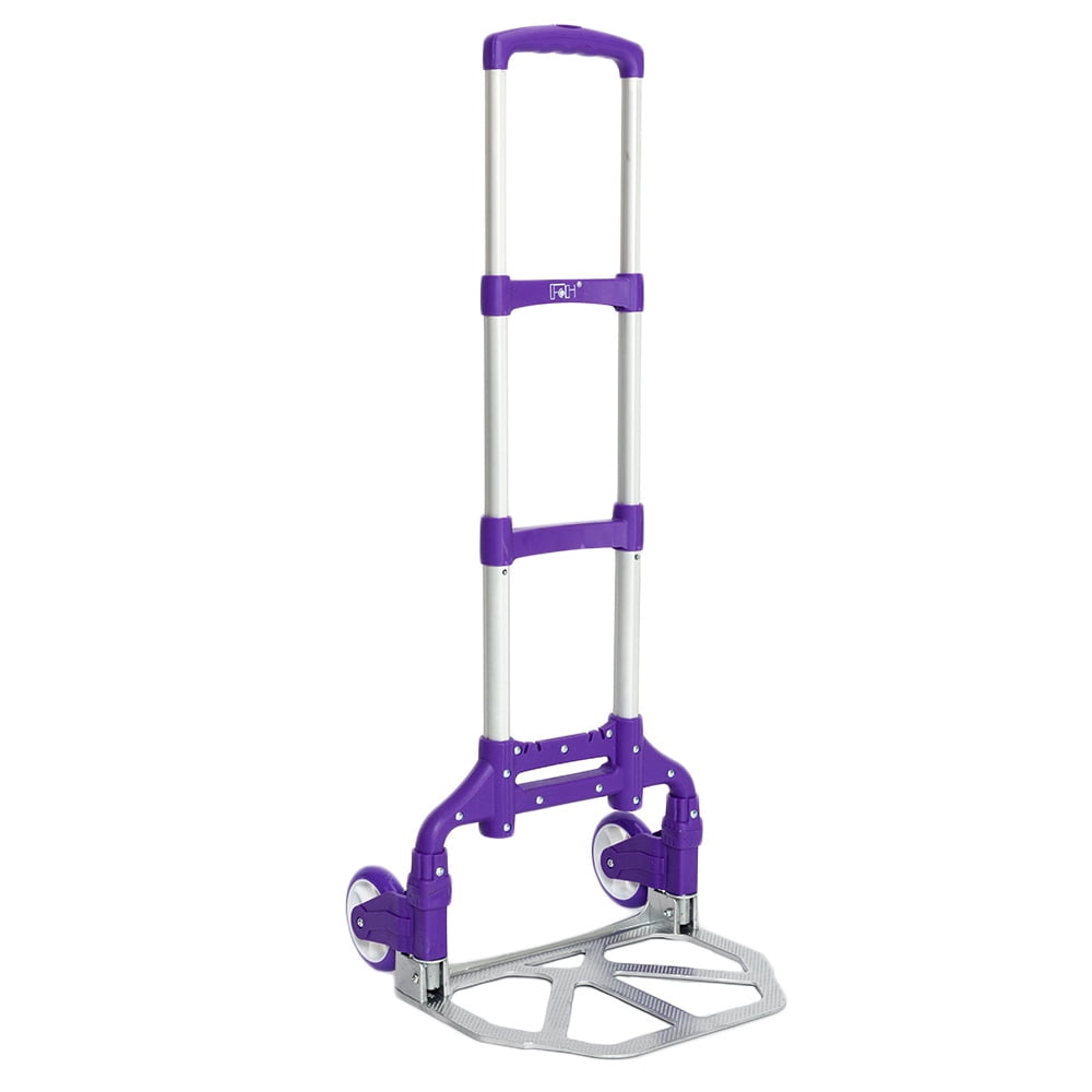 Folding Hand Truck Aluminum Portable Folding Hand Cart 165lbs Capacity ...
