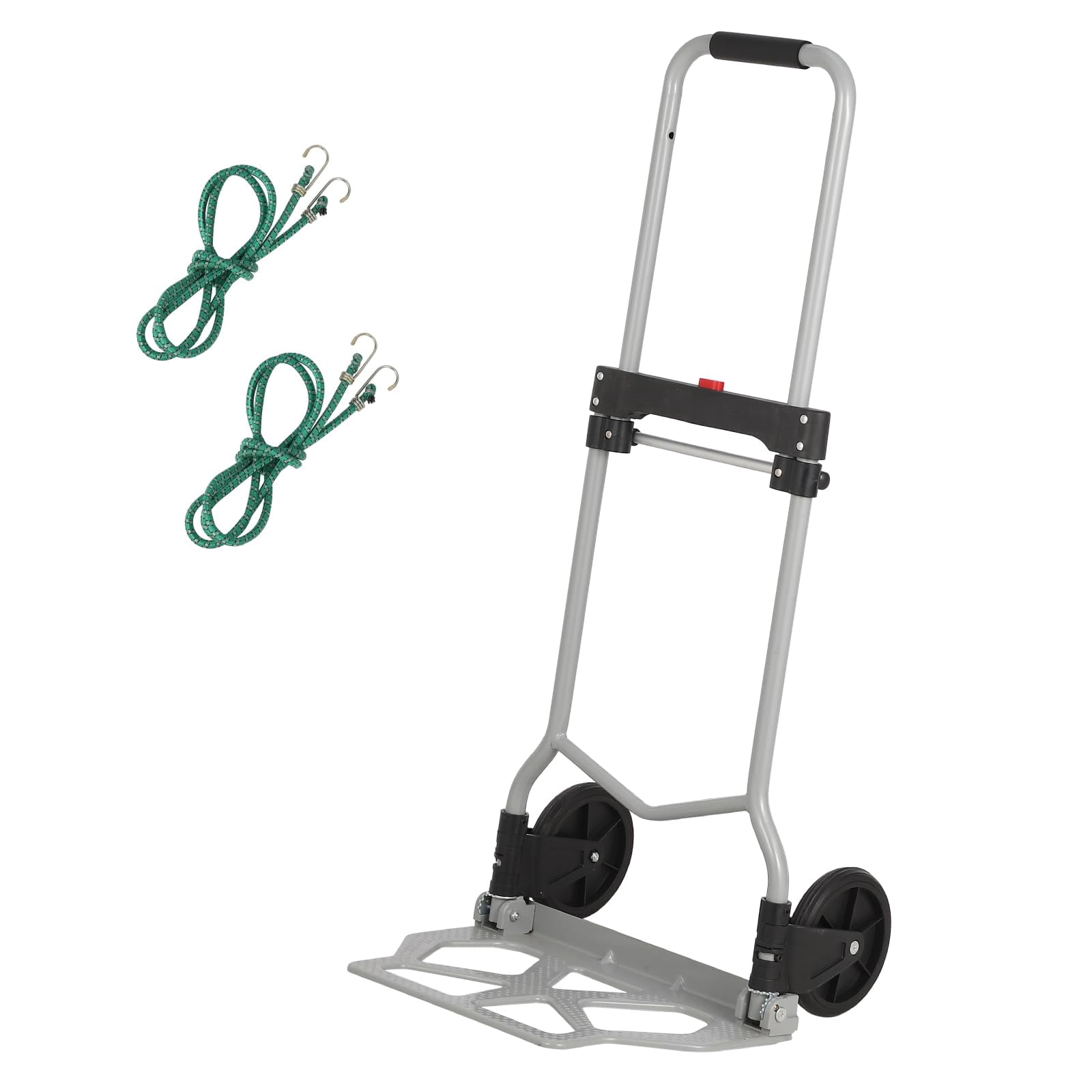 Folding Hand Truck and Dolly, 180lbs Load Capacity, Steel Portable ...