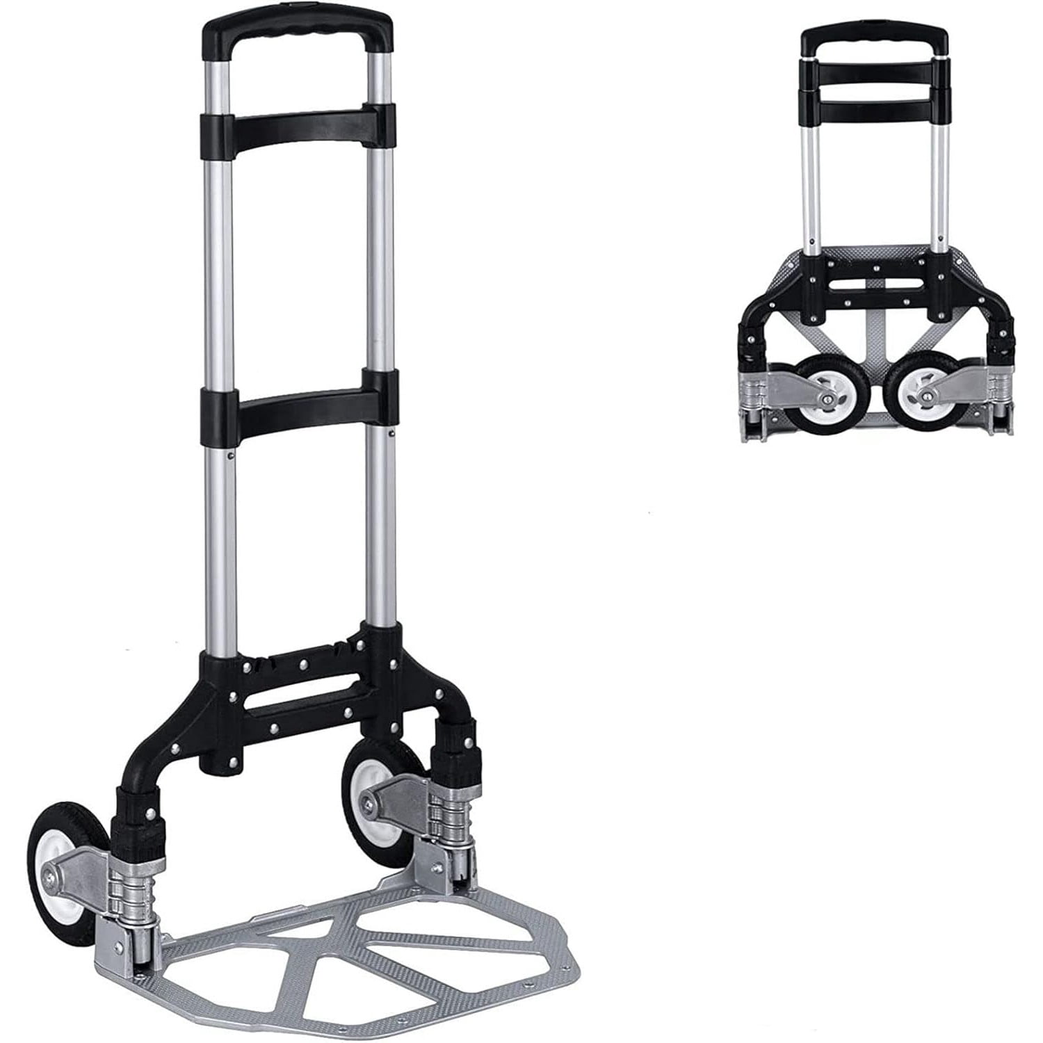 Folding Hand Truck Dolly Aluminum Folding Hand Cart Luggage Trolley ...