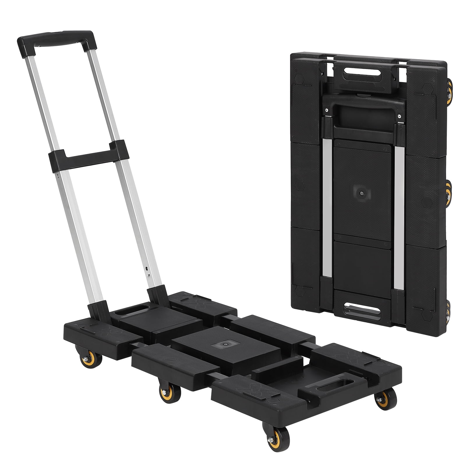 Folding Hand Truck Dolly Cart, Portable Aluminum Dolly Cart with ...
