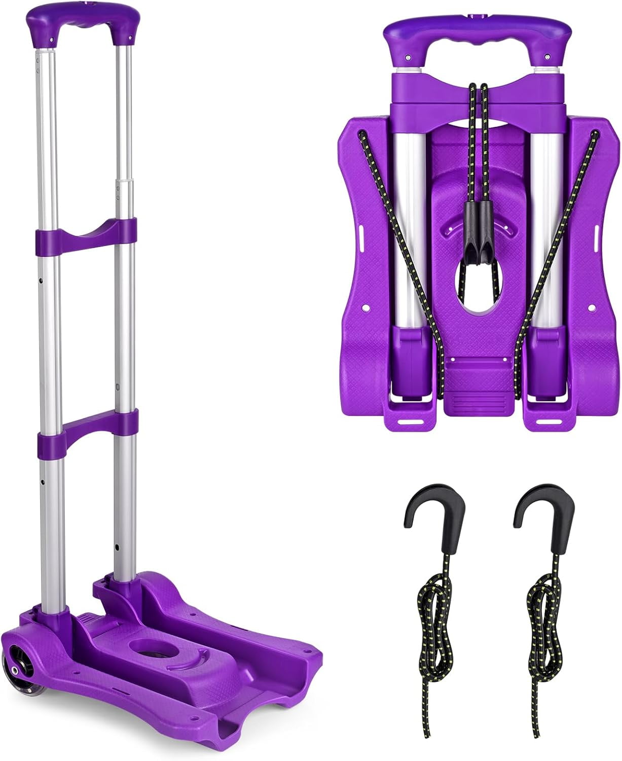 Folding Hand Truck, Luggage Cart, Utility Dolly Platform Cart with ...