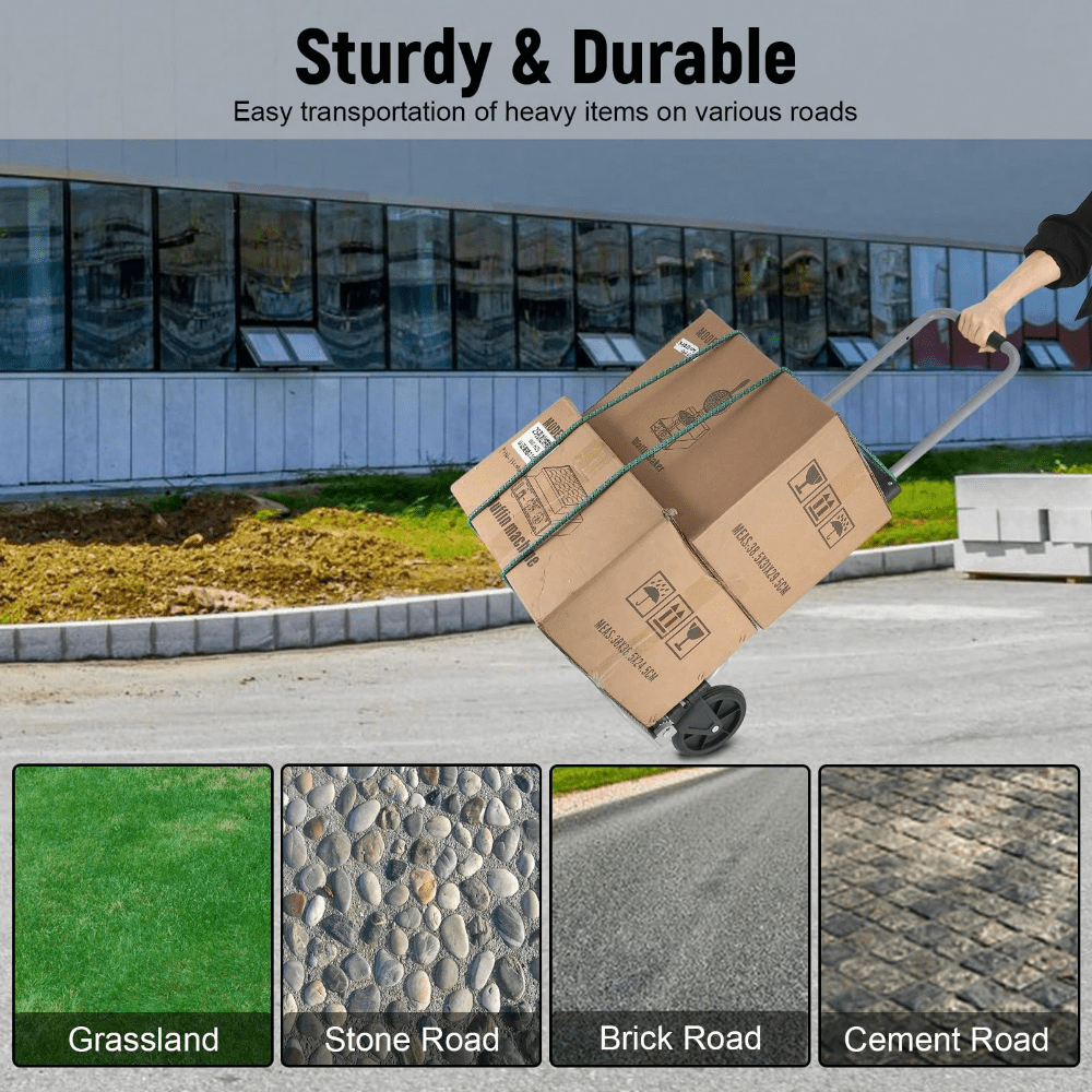 Folding Hand Truck Portable Foldable Dolly Cart,Lightweight Portable ...