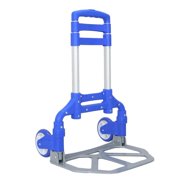 ZENSTYLE Folding Aluminium Cart Luggage Trolley 170lbs Hand Truck with ...