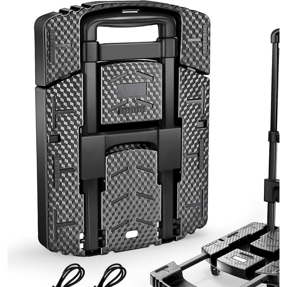 Folding Hand Truck, Portable Heavy Duty Dolly Cart, Collapsible Luggage ...