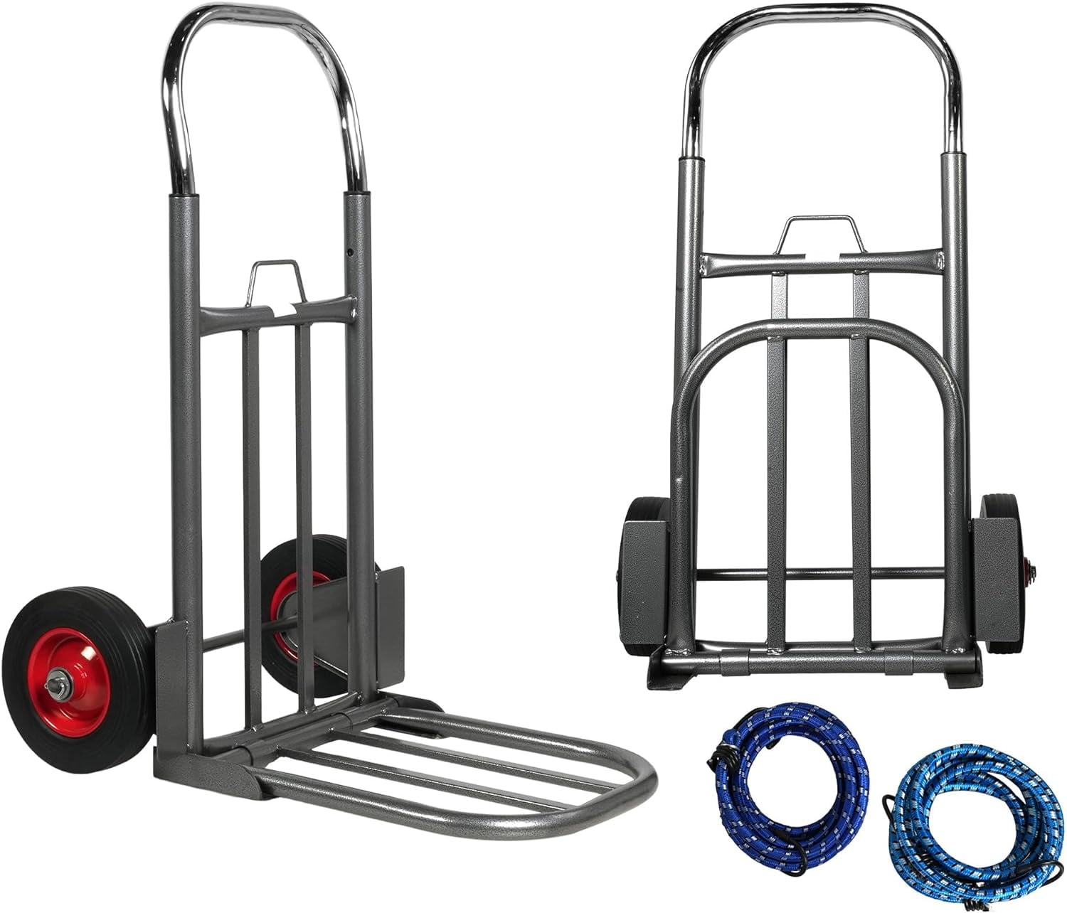 CARSTY BNTL1019 Silver Black Red 220 lbs UOM 2 Wheel Hand Truck ...