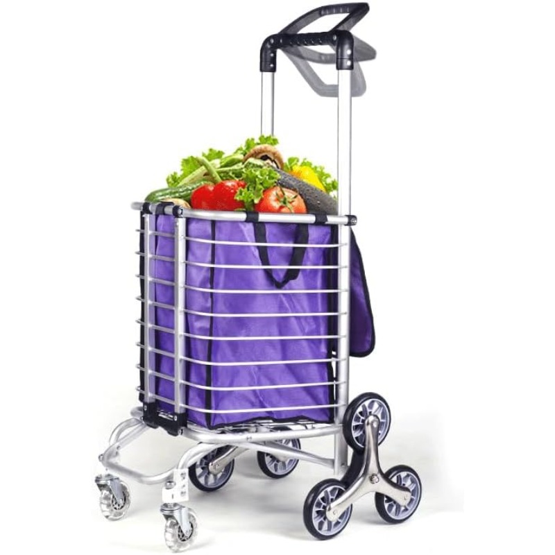 Folding Hand Truck Shopping Cart with Wheels Portable Folding cart ...