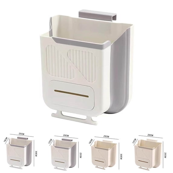 Folding Hanging Kitchen Waste Trash Can,Collapsible Hanging Trash Can ...