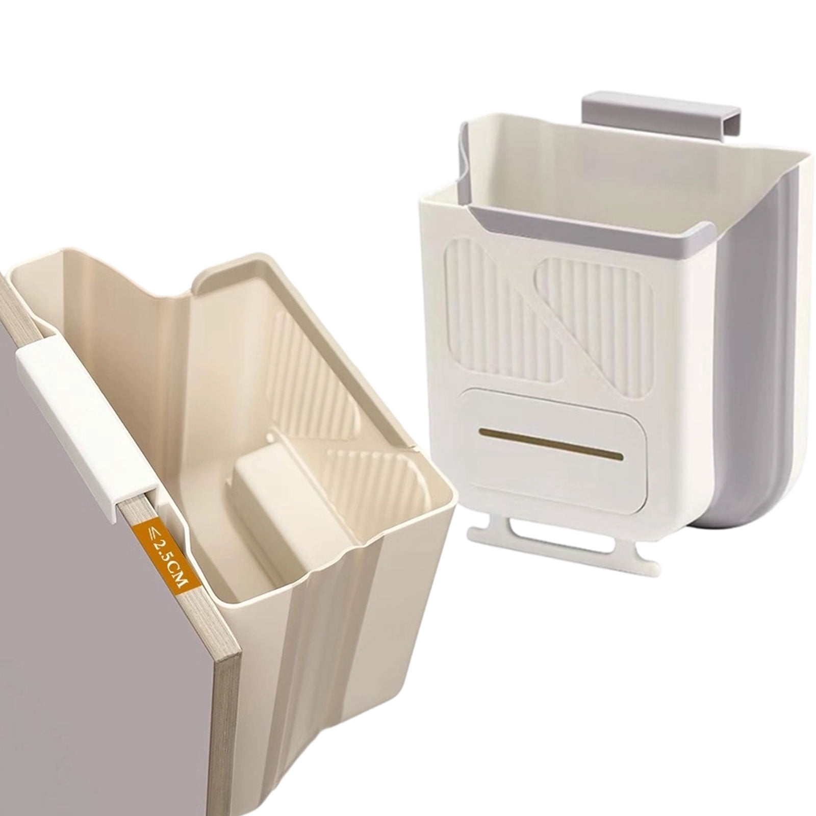 Folding Hanging Trash Can, Foldable Trash Can, 9.8 × 7.87 × 4.7 ...
