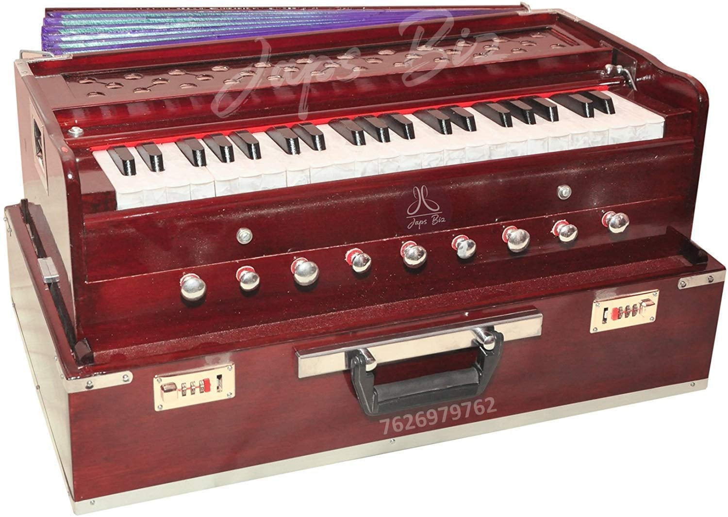 Folding Harmonium With Coupler Free Padded Carry Bag - 9 Stopper, 42 ...