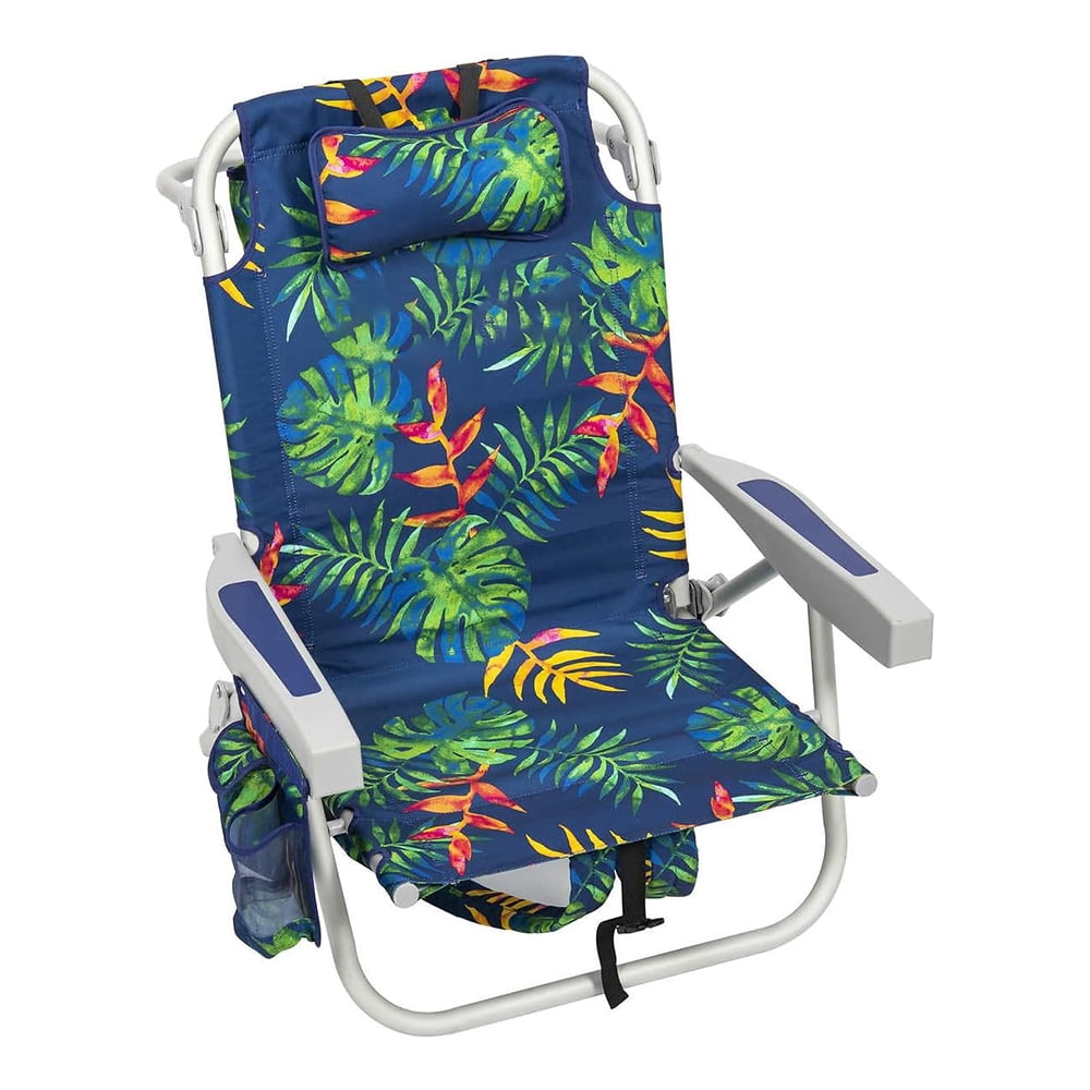 Folding Heavy Duty Camping Chair, Backpack Beach Chairs for Adults with ...