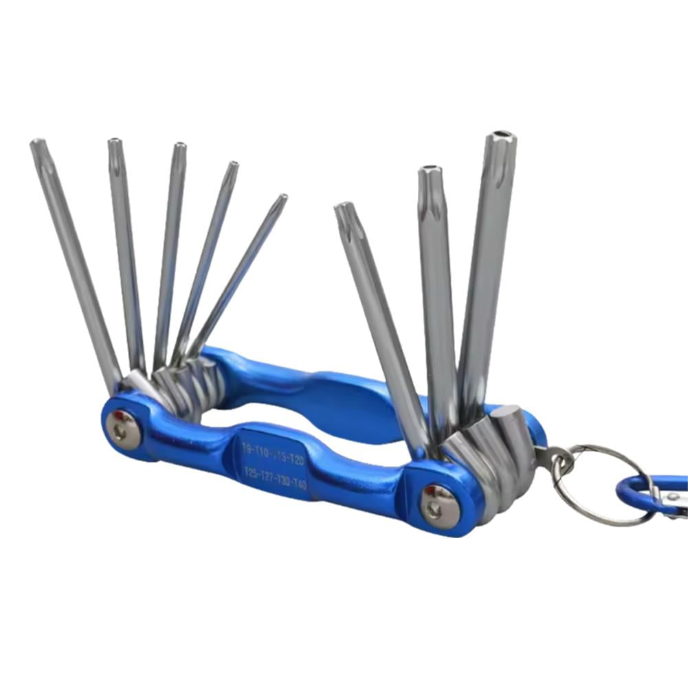 Folding Hex Wrench Metal Metric Allen Wrench set Hexagonal Screwdriver ...
