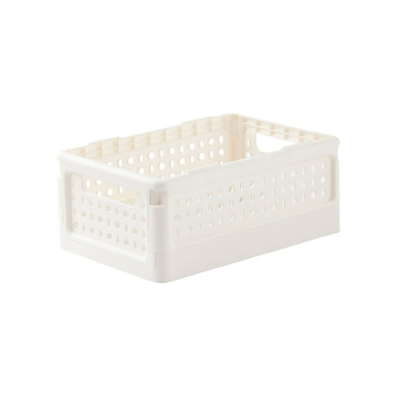 Folding Home Desktop Storage Basket Office Storage Plastic Box Space ...