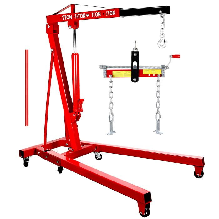 Folding Hydraulic Engine Crane, 2-Ton Folding Shop Crane,Heavy Duty ...