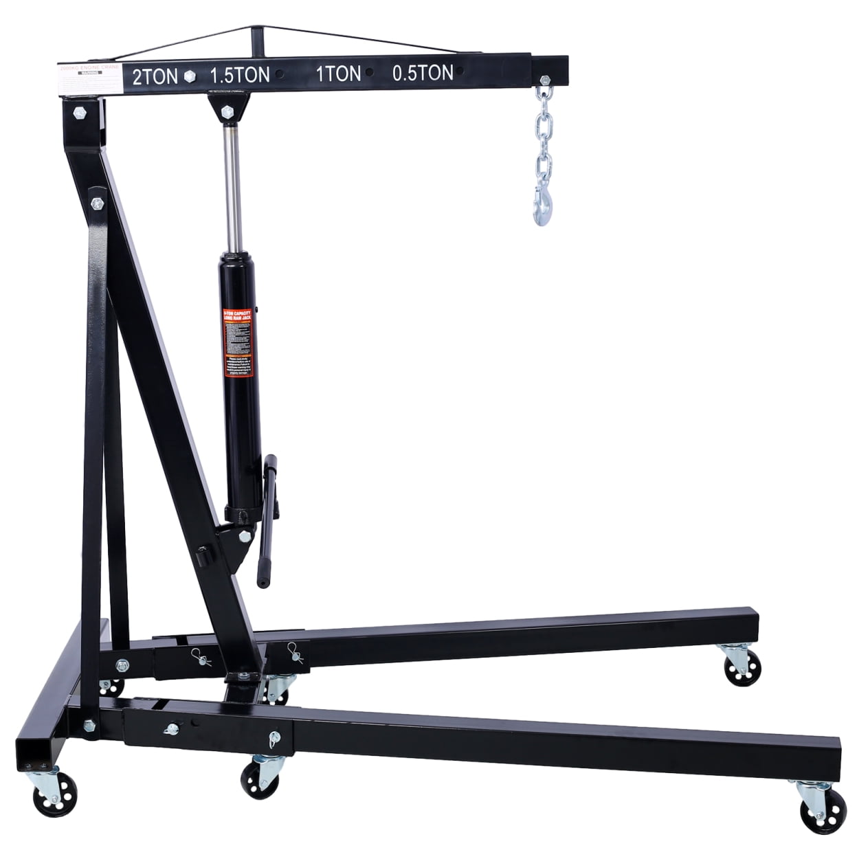 Folding Hydraulic Engine Crane, Engine Hoist Lift with Lever, Heavy ...