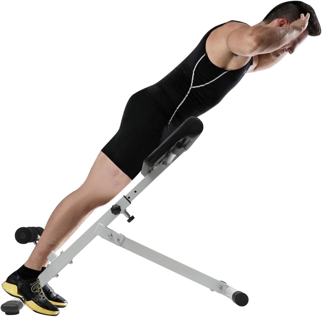 Folding Hyperextension Roman Chair, Adjustment 39-45" Roman Back ...