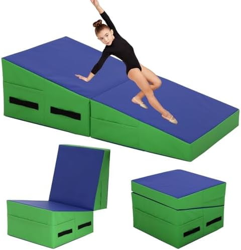 Folding Incline Gymnastics Mat for Tumbling, Folding Tumbling Mats ...