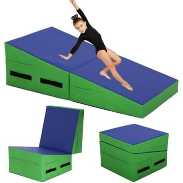 Costway Incline Gymnastics Mat, Wedge Ramp, Fitness Skill Tumbling ...
