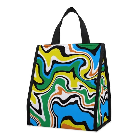 Folding Insulation Bag 10.2×6.3×10.6in Leakproof Easy To Clean Large ...