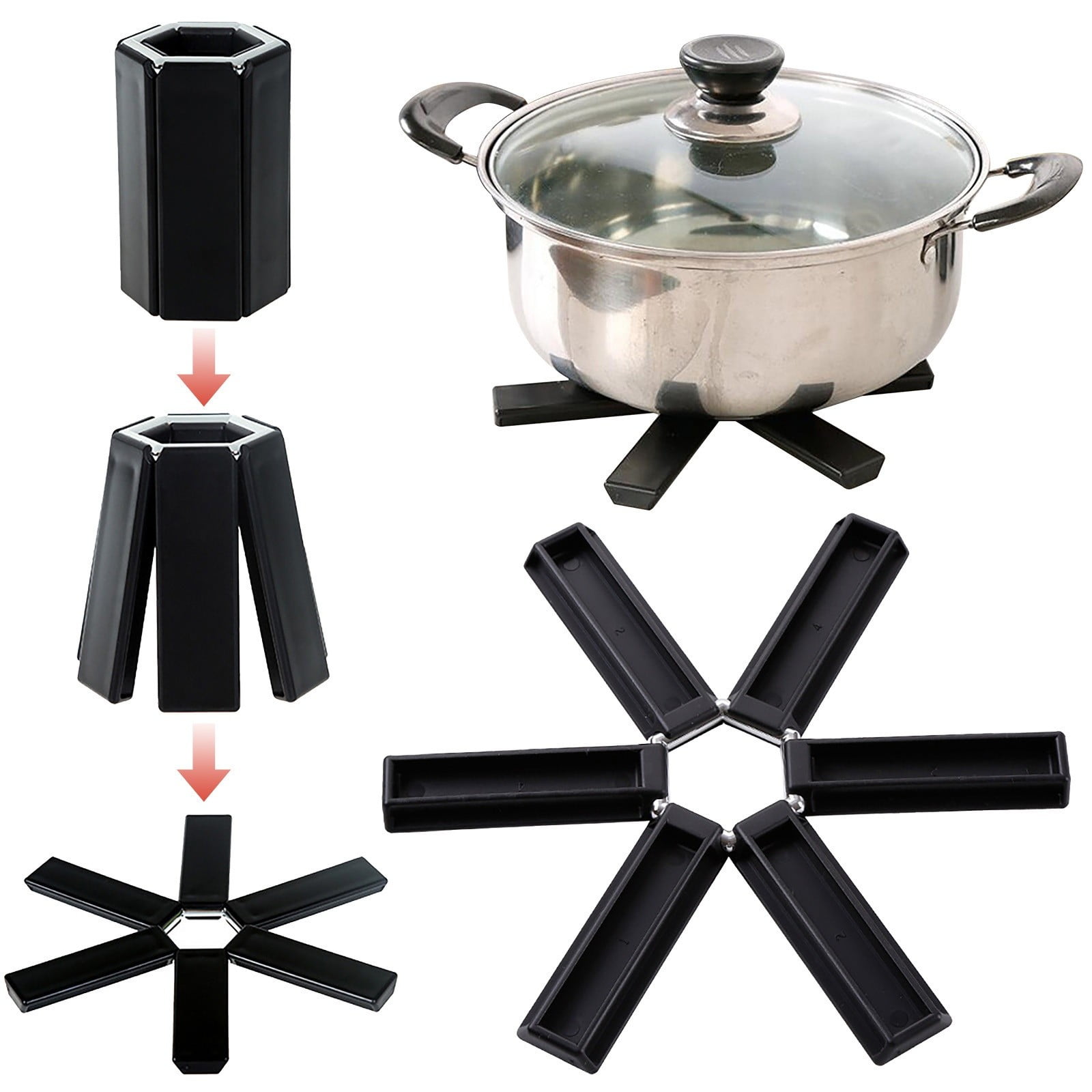 Folding Insulation Pad, 2026 Creative Folding Heat Insulation Pad Pot ...