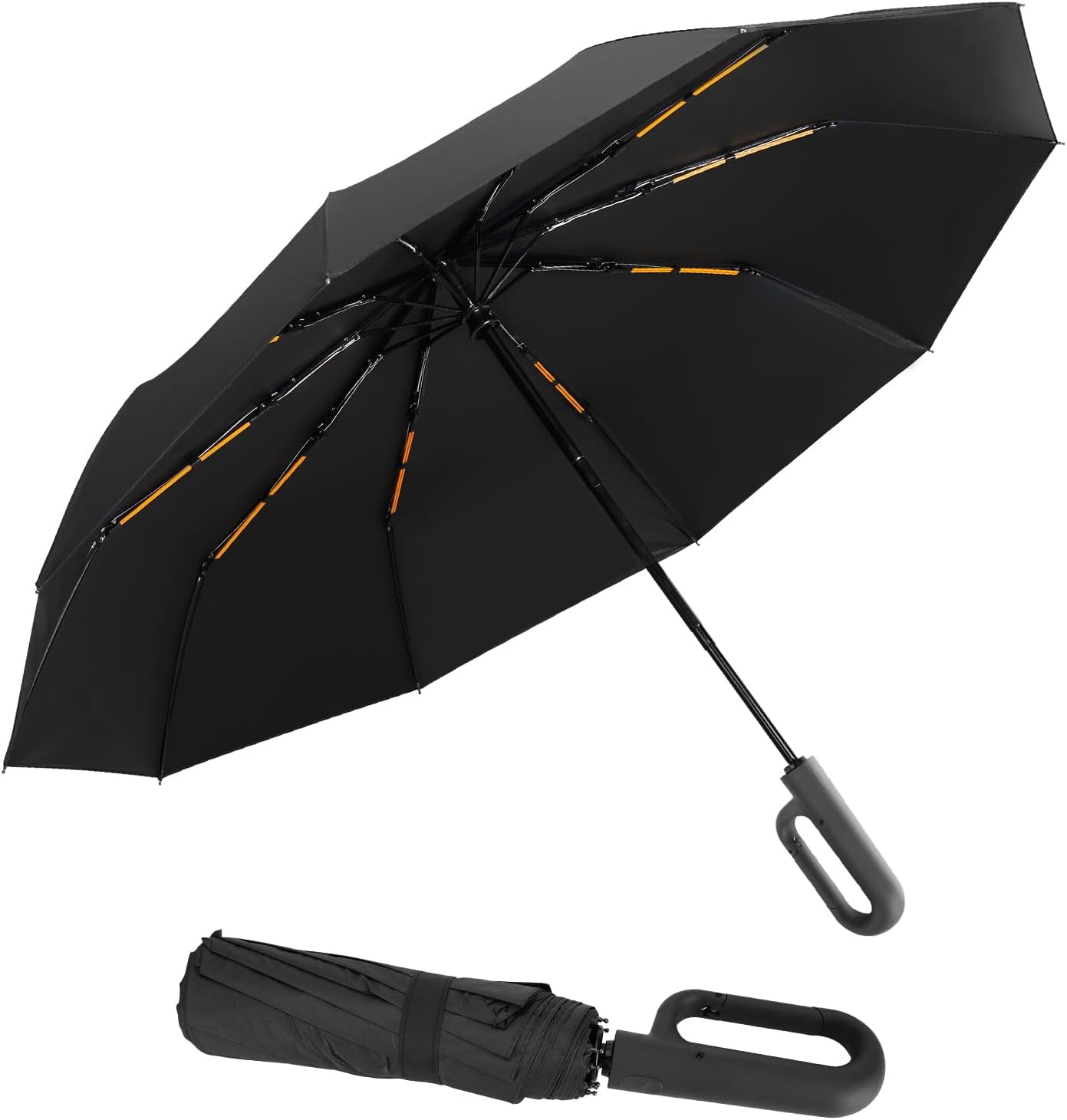 Folding & Inverted Umbrella, Outdoor Travel Umbrella, 46 Inch Portable ...