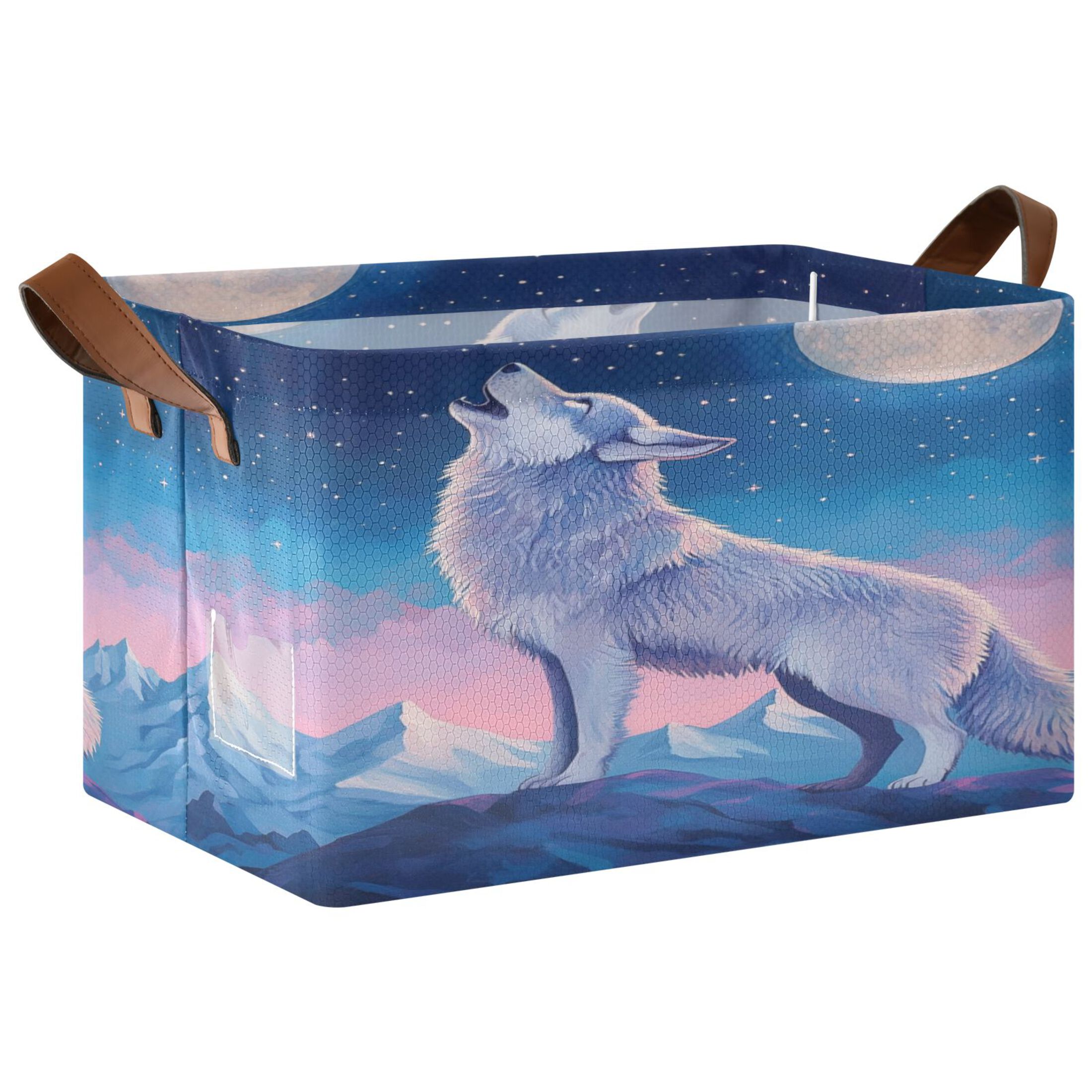 Folding Iron Frame Storage Basket 16.9*11.4*10Inch X1 Storage Basket ...