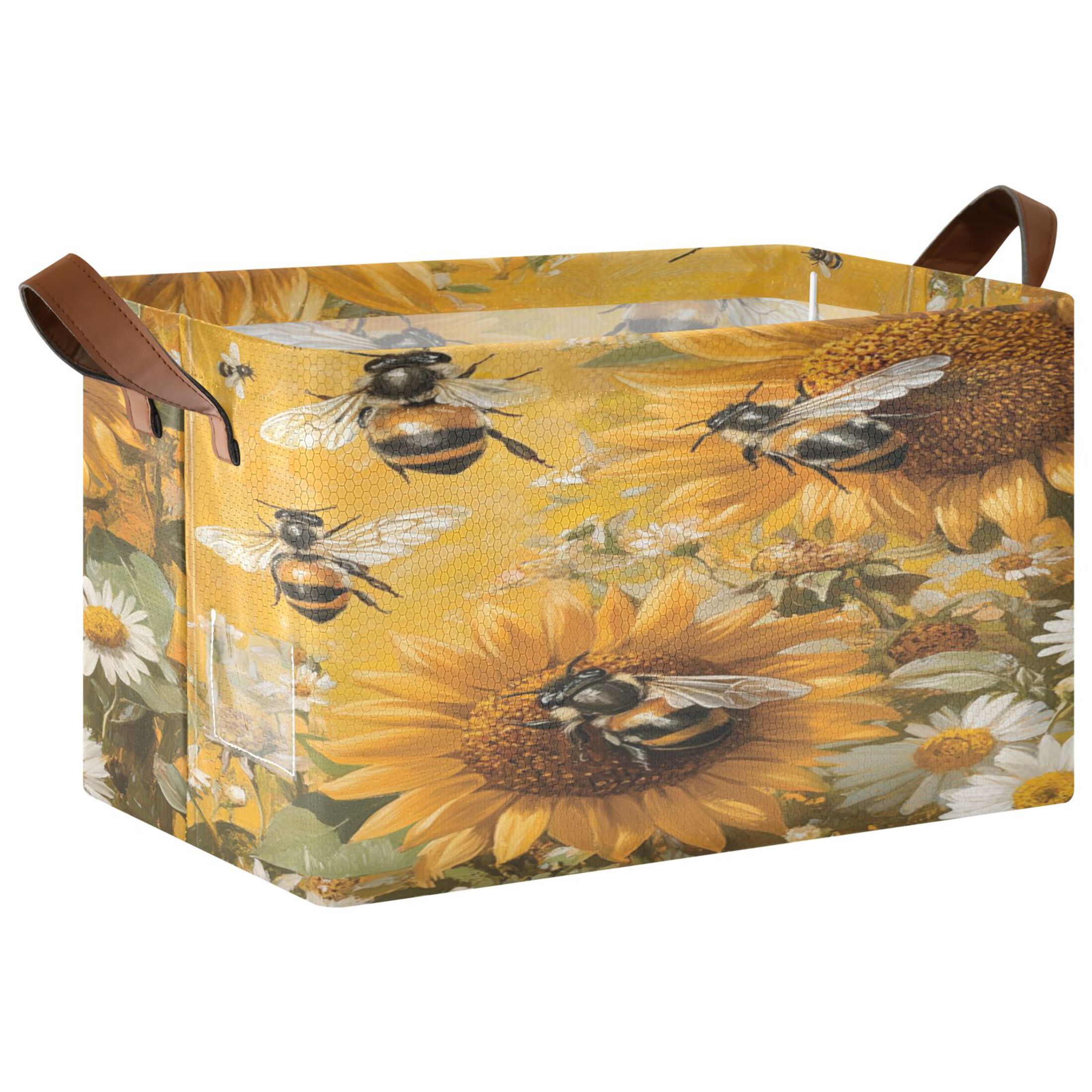 Folding Iron Frame Storage Basket 16.9*11.4*10Inch X1 Storage Basket ...