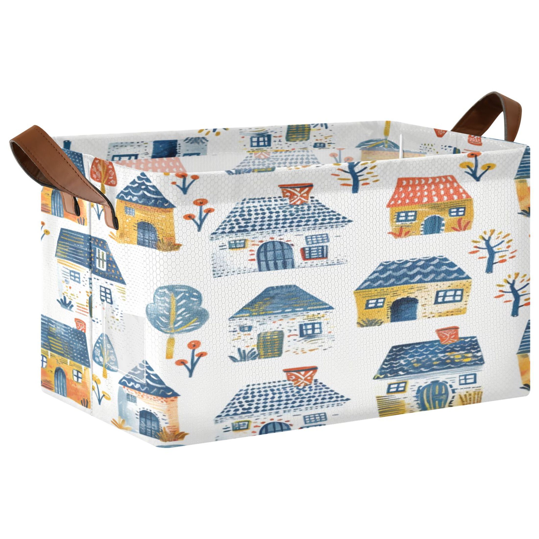 Folding Iron Frame Storage Basket 16.9*11.4*10Inch X1 Storage Basket ...