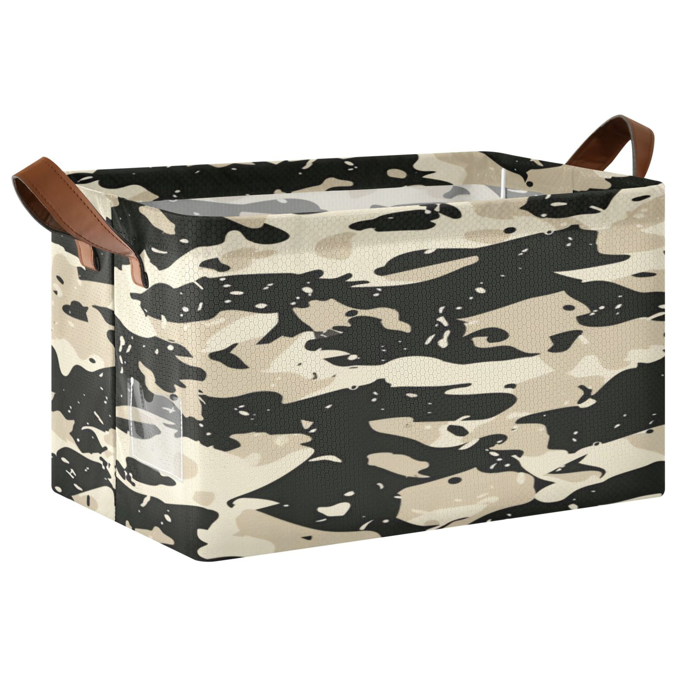 Folding Iron Frame Storage Basket 16.9*11.4*10Inch X2 Storage Basket ...